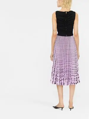Versace Gathered Sleeveless Top