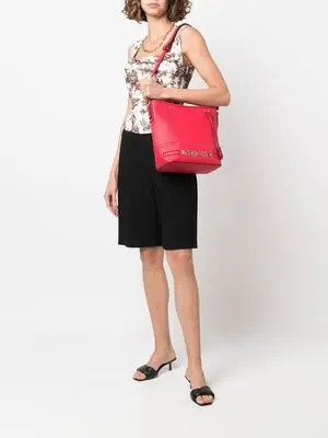 Moschino Logo-lettering Panelled Shoulder Bag