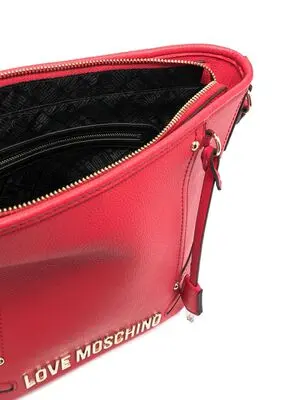 Moschino Logo-lettering Panelled Shoulder Bag