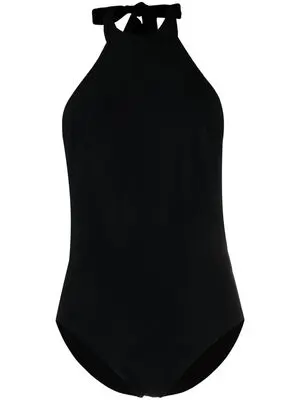 Zimmermann Halterneck Fitted Swimsuit - Black