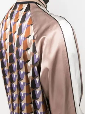 Valentino Garavani Geometric-print Bomber Jacket