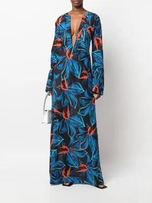 LOUISA BALLOU Abstract-print Dress