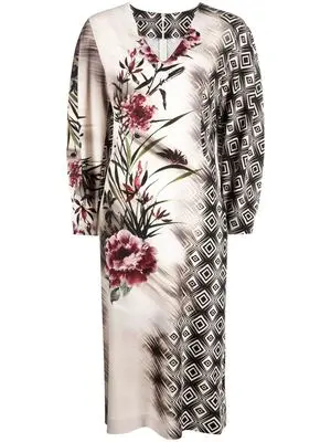 Alberta Ferretti Round Neck Day Dresses