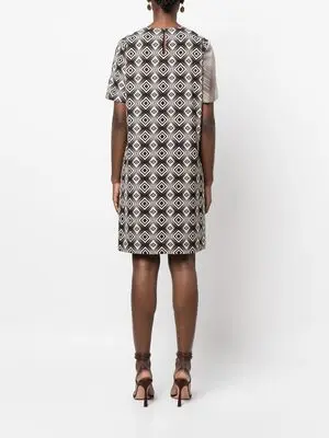 Alberta Ferretti Floral-print Shift Dress