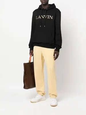 LANVIN Embroidered Logo Hoodie