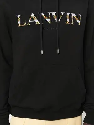 LANVIN Embroidered Logo Hoodie