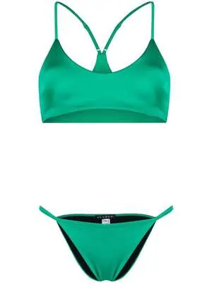 MANOKHI Low-rise Stretch Bikini - Green