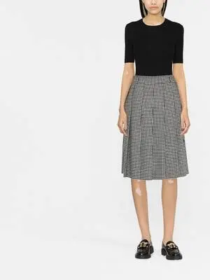 P.a.r.o.s.h Round-neck Knit Top - Black