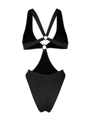 MANOKHI Cut-out V-neck One-piece