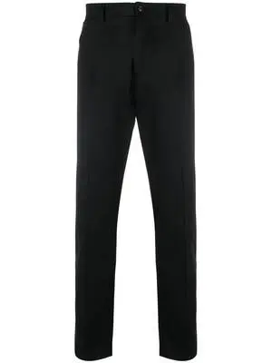 Roberto Cavalli Logo-patch Straight-leg Trousers - Black