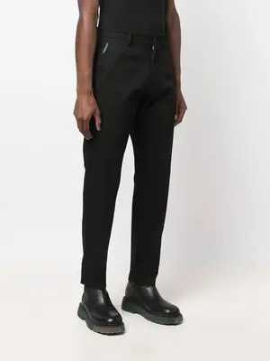 Roberto Cavalli Logo-patch Straight-leg Trousers