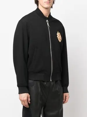 Roberto Cavalli Logo-patch Bomber Jacket