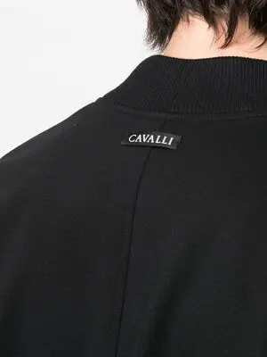 Roberto Cavalli Logo-patch Bomber Jacket