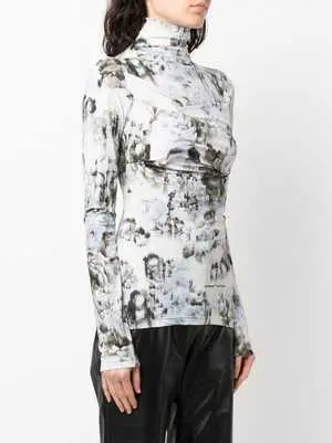 Off-White Pattern Print Long-sleeve T-shirt
