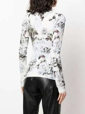 Off-White Pattern Print Long-sleeve T-shirt