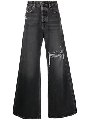 DIESEL® D-rise 007f6 Straight-leg Jeans - Black