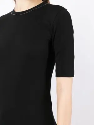 Brunello Cucinelli Monili-detail T-shirt - Black