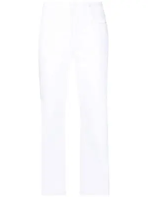 L'Agence Cropped Straight-leg Jeans