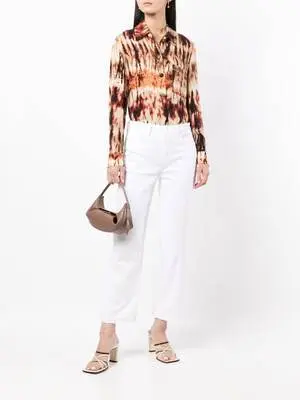 L'Agence Cropped Straight-leg Jeans