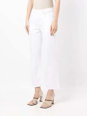 L'Agence Cropped Straight-leg Jeans