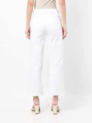 L'Agence Cropped Straight-leg Jeans