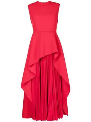 Solace London Severny Sleeveless Midi Dress - Red - 58% Off | Editorialist