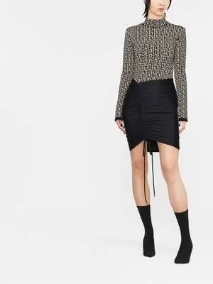 Balenciaga Gathered Mini Skirt