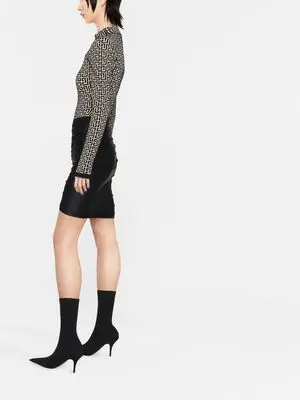 Balenciaga Gathered Mini Skirt