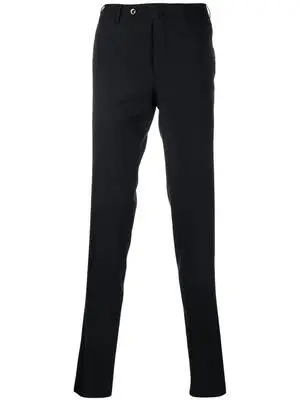 PT TORINO Tailored-cut Tapered Trousers - Blue