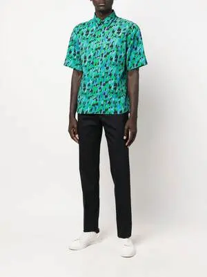 PT TORINO Tailored-cut Tapered Trousers - Blue