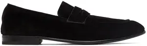 Zegna ZEGNA Tan L'Asola Loafers Ner Black