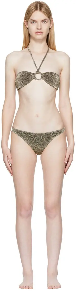 SIMONMILLER SIMONMILLER Gold & Silver Dango Bikini - Disco Lurex