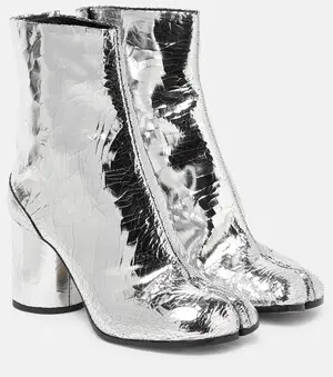 Silver Tone Boots For Women