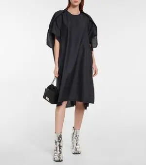 MAISON MARGIELA Tabi Metallic Leather Ankle Boots - Silver