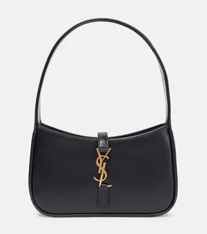 Saint Laurent Le 5 À 7 Mini Leather Shoulder Bag - Black