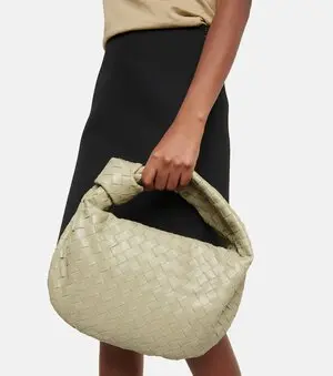 Bottega Veneta Jodie Intrecciato Small Leather Tote Bag - Beige