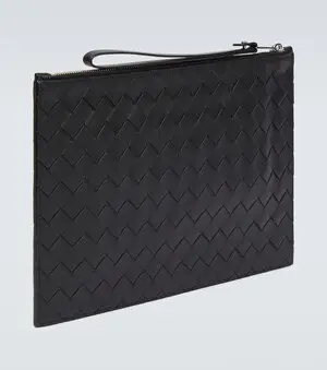 Bottega Veneta Intrecciato Large Leather Pouch