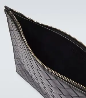 Bottega Veneta Intrecciato Large Leather Pouch