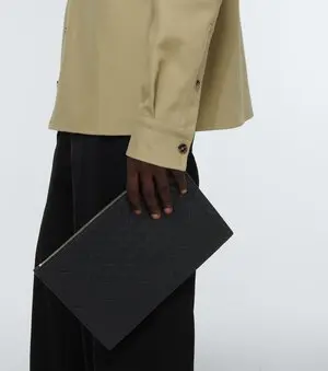 Bottega Veneta Intrecciato Large Leather Pouch