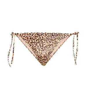 Ulla Johnson Maria Leopard-print Bikini Bottom - Multicoloured
