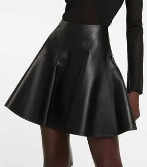 AZZEDINE ALAIA Alaïa Leather Miniskirt