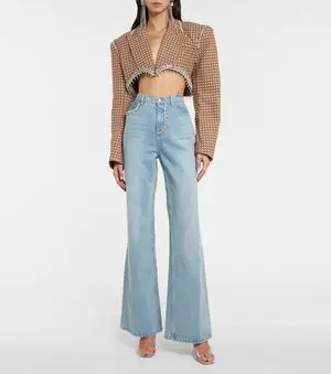 Amina Muaddi Lupita Mules - White