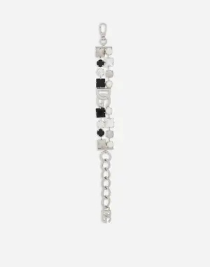 Dolce & Gabbana Bracelet With Rhinestones And Dg Logo