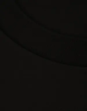 Dolce & Gabbana Jersey T-shirt With Flocked Logo - Black