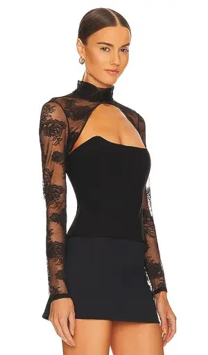 FLEUR DU MAL Bouquet Lace Shrug