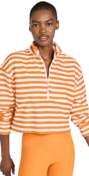 SINCERELY JULES FOR BANDIER Holly Half Zip Sweatshirt