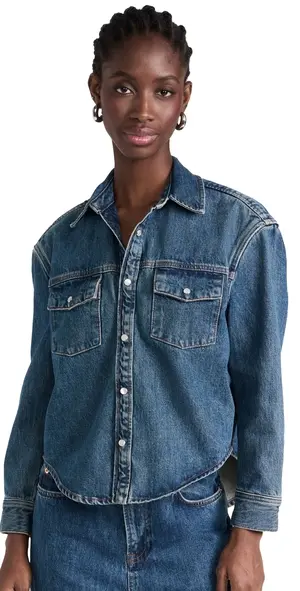 Wardrobe.NYC WARDROBE.NYC Denim Trucker Jacket Indigo