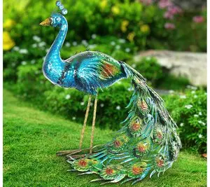 EXHART 24' Metal Standing Peacock By