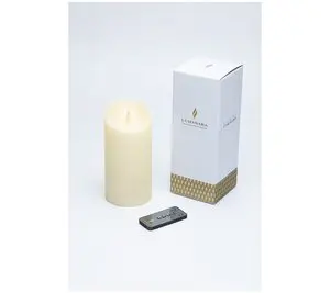 LUMINARA 7' Unscented Wax Flameless Candle & Re Mote Control - One-color