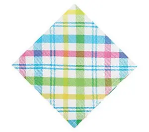 VALERIE PARR HILL 18' X 18' Spring Blossom Plaid Napkin Set Of 6 Valerie - One-color